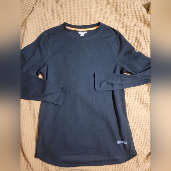 Shirts | Mens Wool Shirt Base Layer Thermal Black | Poshmark